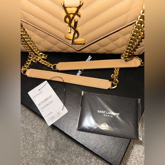 Yves Saint Laurent | Bags | Ysl Medium Envelope Bag Cork | Poshmark